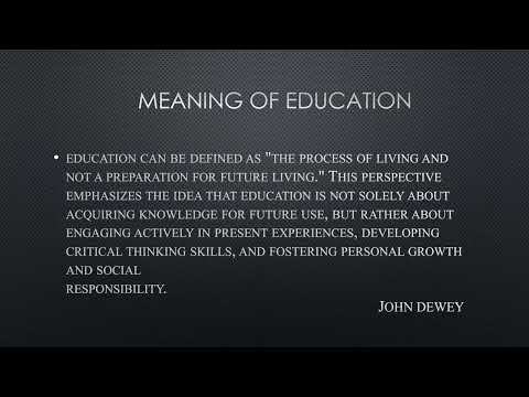 What is Education? Meaning and definition👍