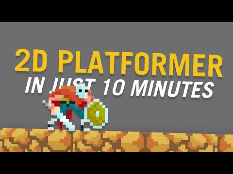 Make your first 2D platformer game IN JUST 10 MINUTES (Godot Game Engine)