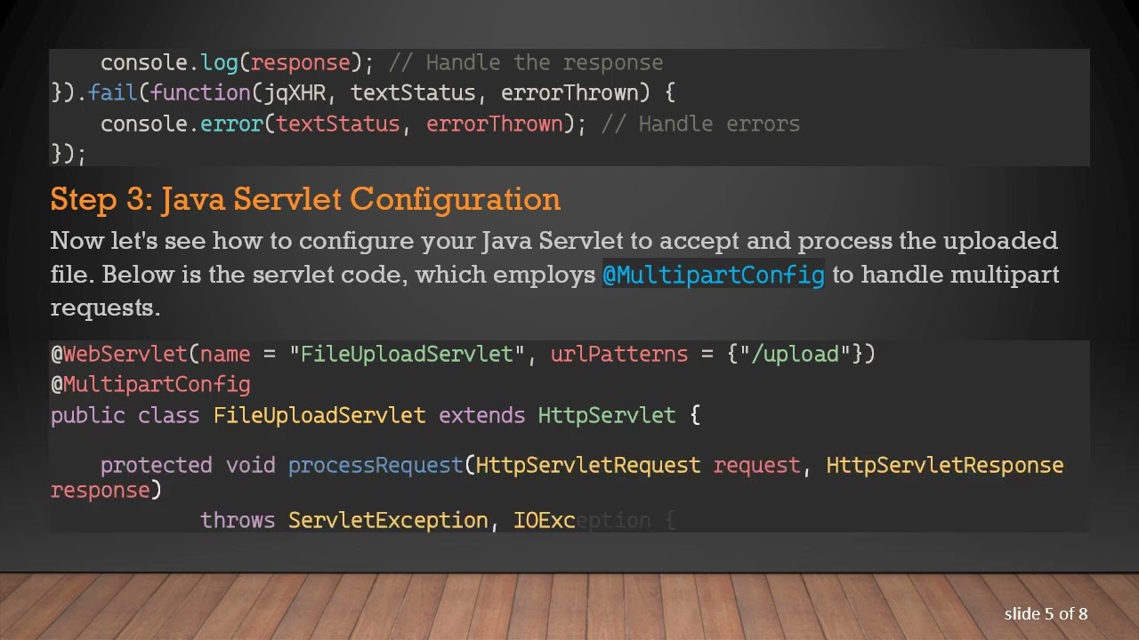 Uploading Files with AJAX Made Easy: A Guide to Java Servlet Handling