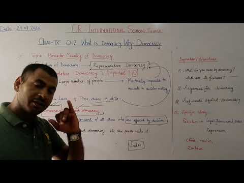 Class 9th broader meaning of democracy