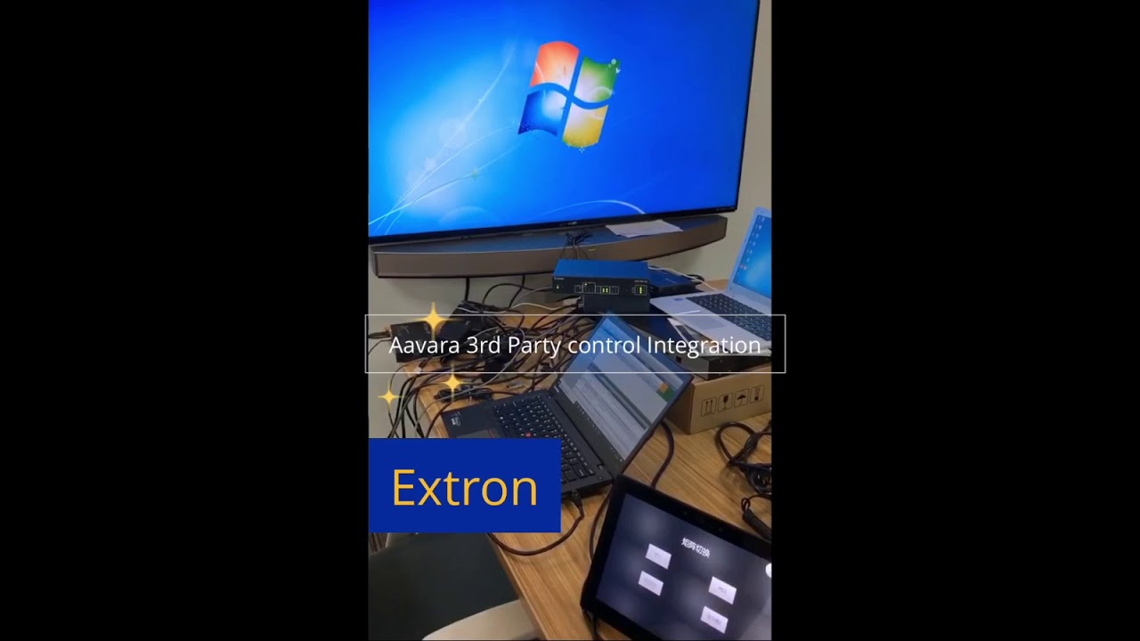 Aavara® AV solution 3rd Party System Integration with Extron