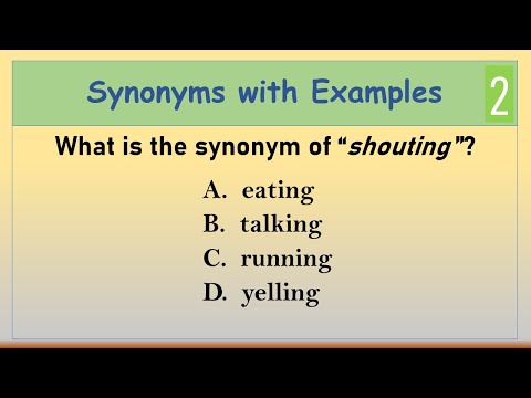 Synonyms with Examples 2 | English Vocabulary Practice Test | Test Your English Vocabulary Skills