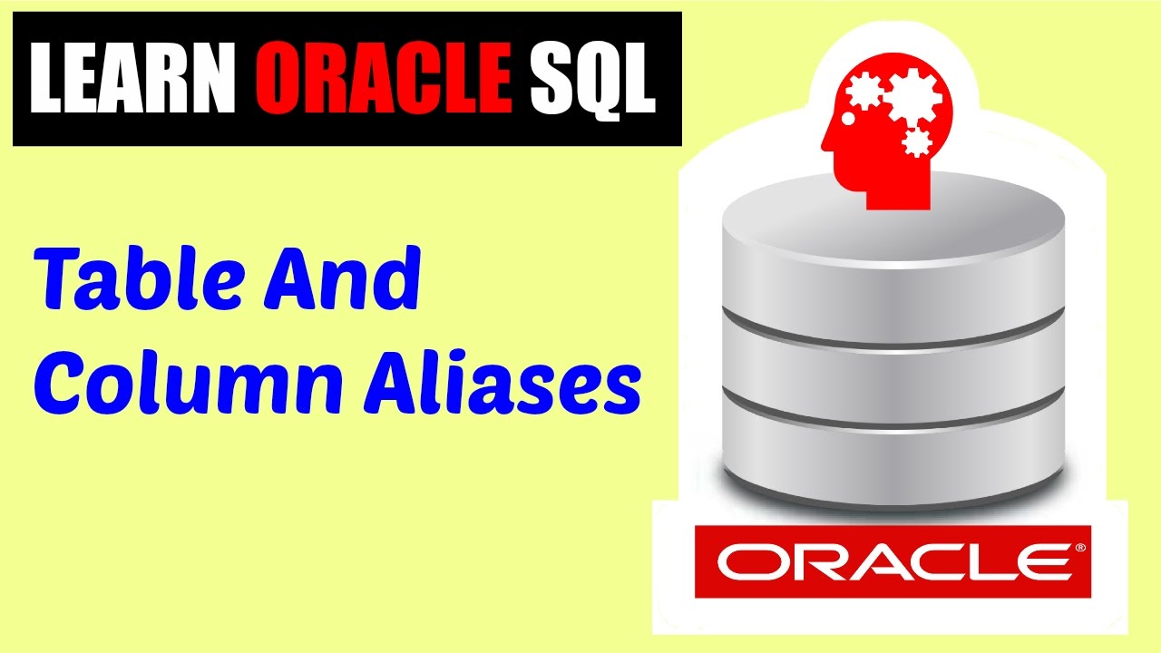 Learn Oracle SQL : Table and Column Aliases