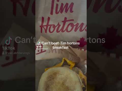 Can’t beat @TimHortons breakfast #breakfast #eggmcmuffin #hashbrown #hotchoco #delicious #food