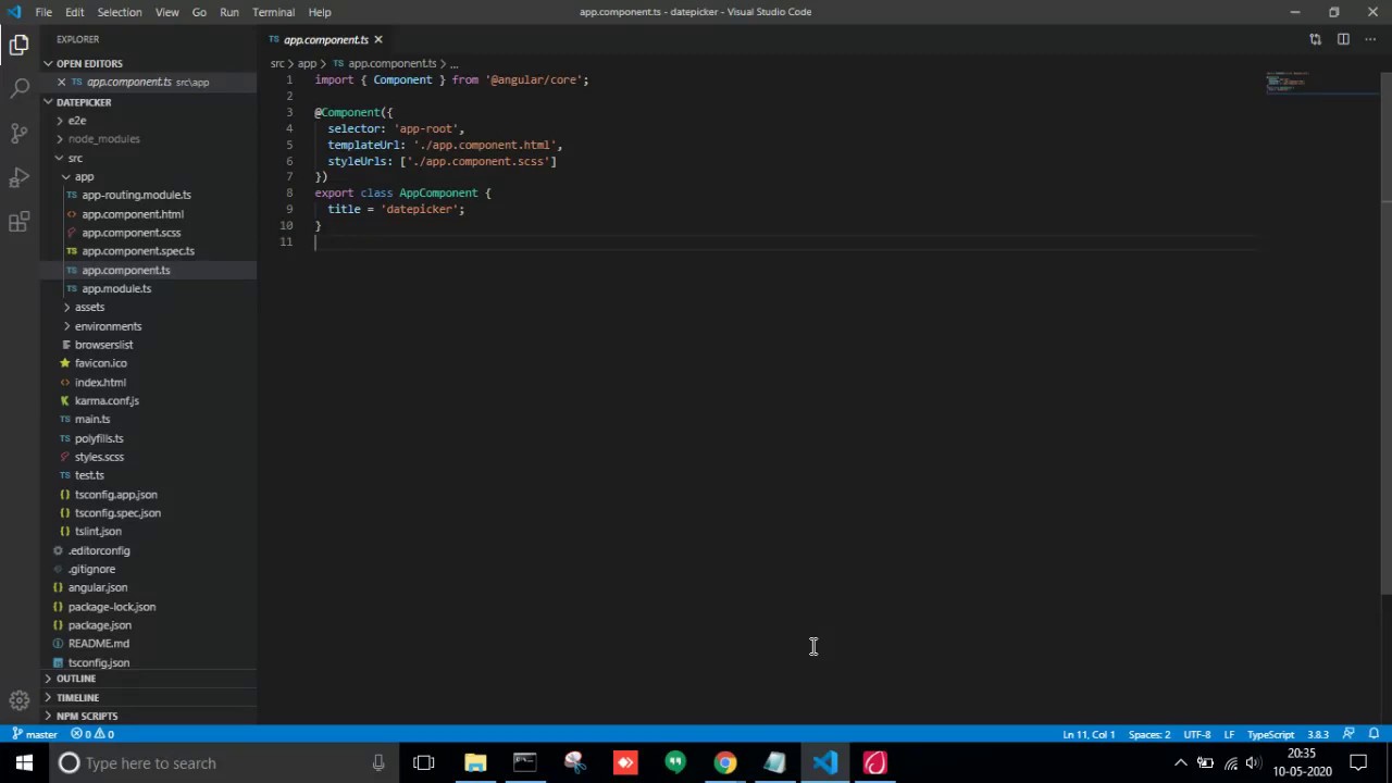 How to install Ngx-Bootsrap Date Picker and Date Range Picker in your Angular Project