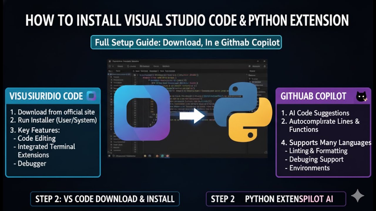 Code Faster! VS Code, Python & Copilot Setup Tutorial (Full Development Environment)