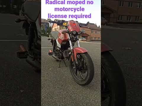 radical moped no motorcycle license required 🏍️🛵😳