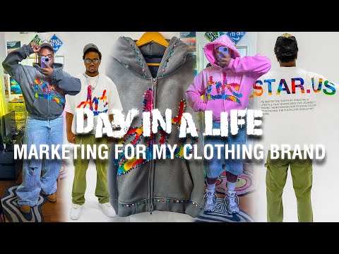 DAY IN A LIFE OF A 6 FIGURE CLOTHING BRAND OWNER | Marketing Vlog 🎨📸