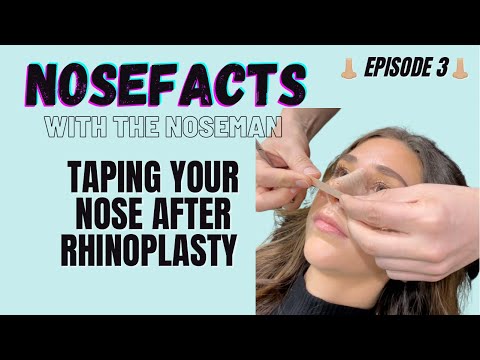 How to Tape Your Nose After Rhinoplasty
