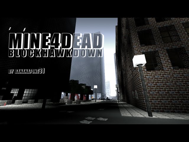 Mine 4 Dead: Blockhawk Down Minecraft Map