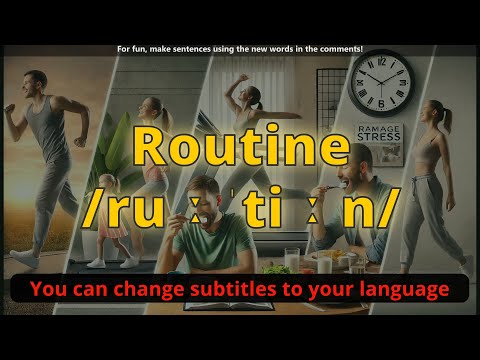 Routine meaning with 5 examples