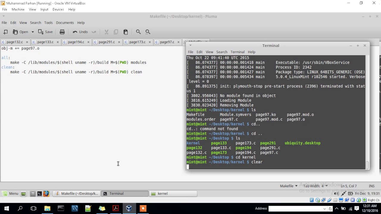 basic kernel programming in linux