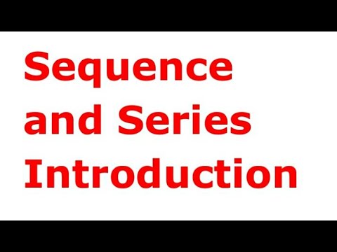 Sequence and series introduction in tamil