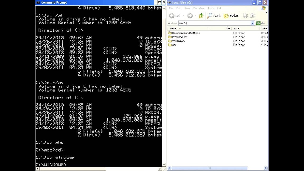 basic dos commands tutorial with example part -1