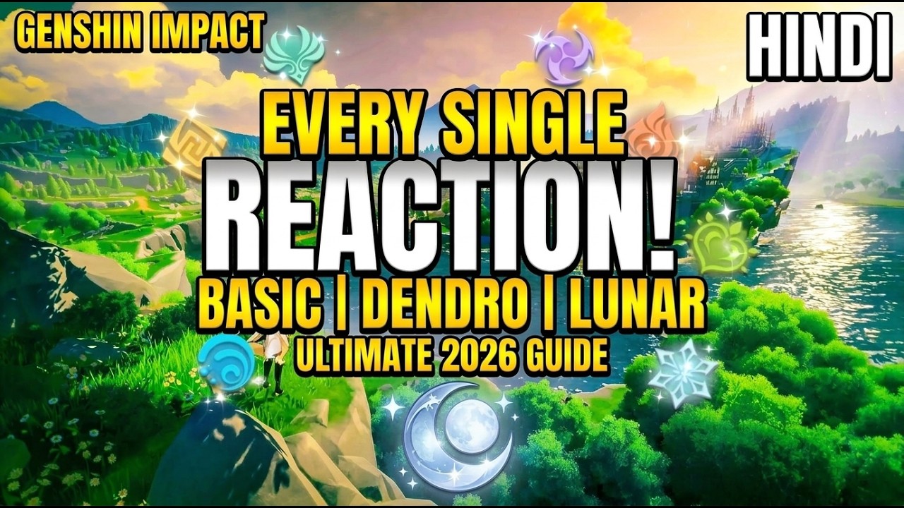 Genshin Impact ALL Elemental Reactions Explained — Basic, Dendro & Lunar Reactions 2026 Guide