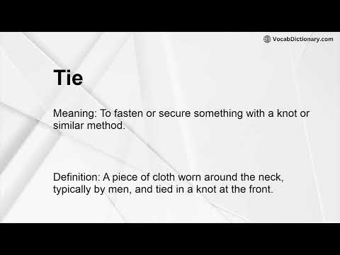 Tie Meaning
