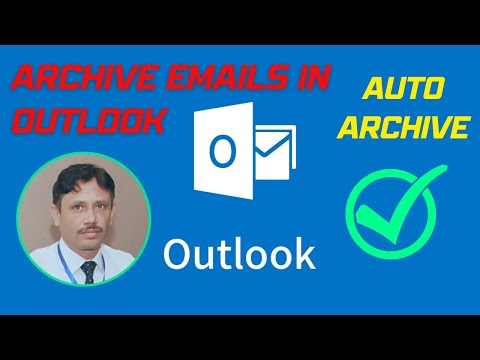 archive mails in outlook | auto archive mails | Email server space full | Urdu | Hindi