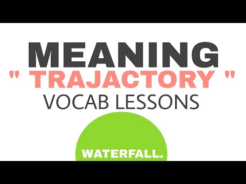Meaning of "TRAJECTORY"| Learn Vocabularies| By English With Waterfall