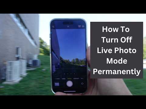 How To Turn Off Live Photo Mode On Your iPhone PERMANENTLY!