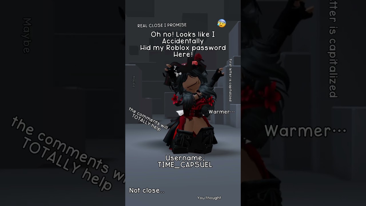 I hid my Roblox password in this video! #roblox