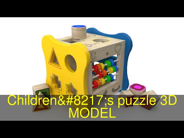 Children's puzzle 3D Model - FlatPyramid
