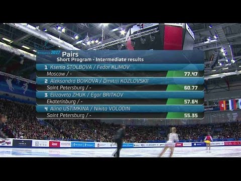 2017 Russian Nationals - Pairs SP Group 1 ESPN