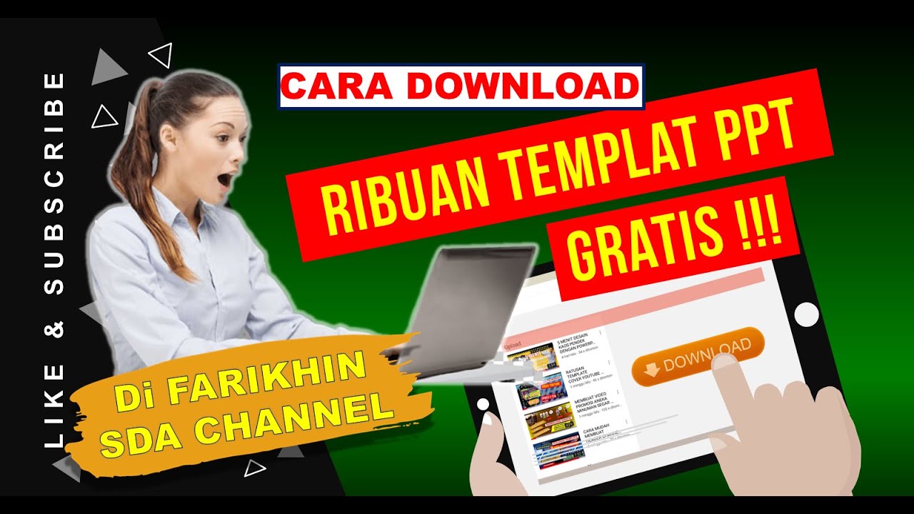 CARA DOWNLOAD RIBUAN TEMPLATE POWERPOINT GRATIS DI FARIKHIN SDA CHANNEL