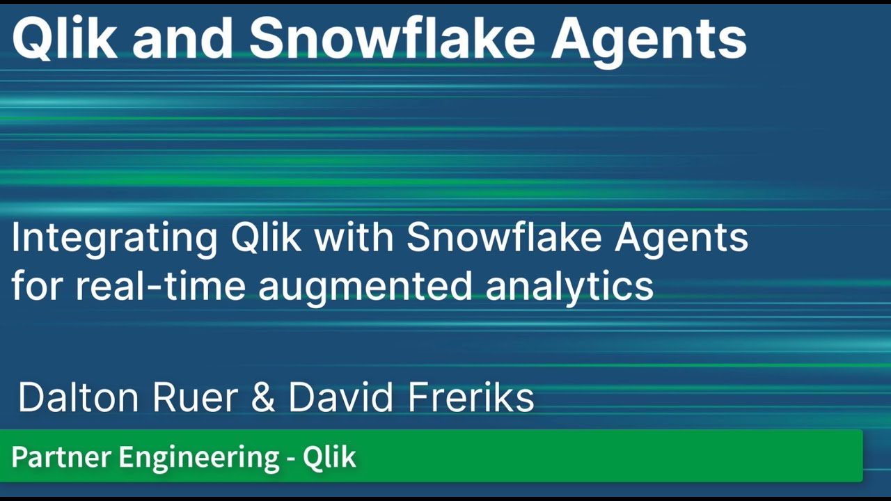 Qlik Analytics Cloud and Snowflake Cortex Agents Integration