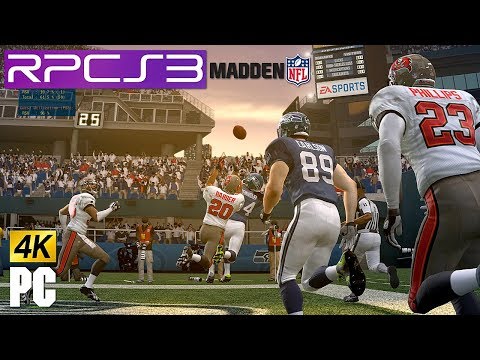 PS3 Madden NFL 10 in 4k (4480x2520) on PC RPCS3 emulator