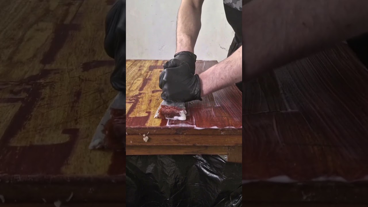 60 YEAR OLD table restoration