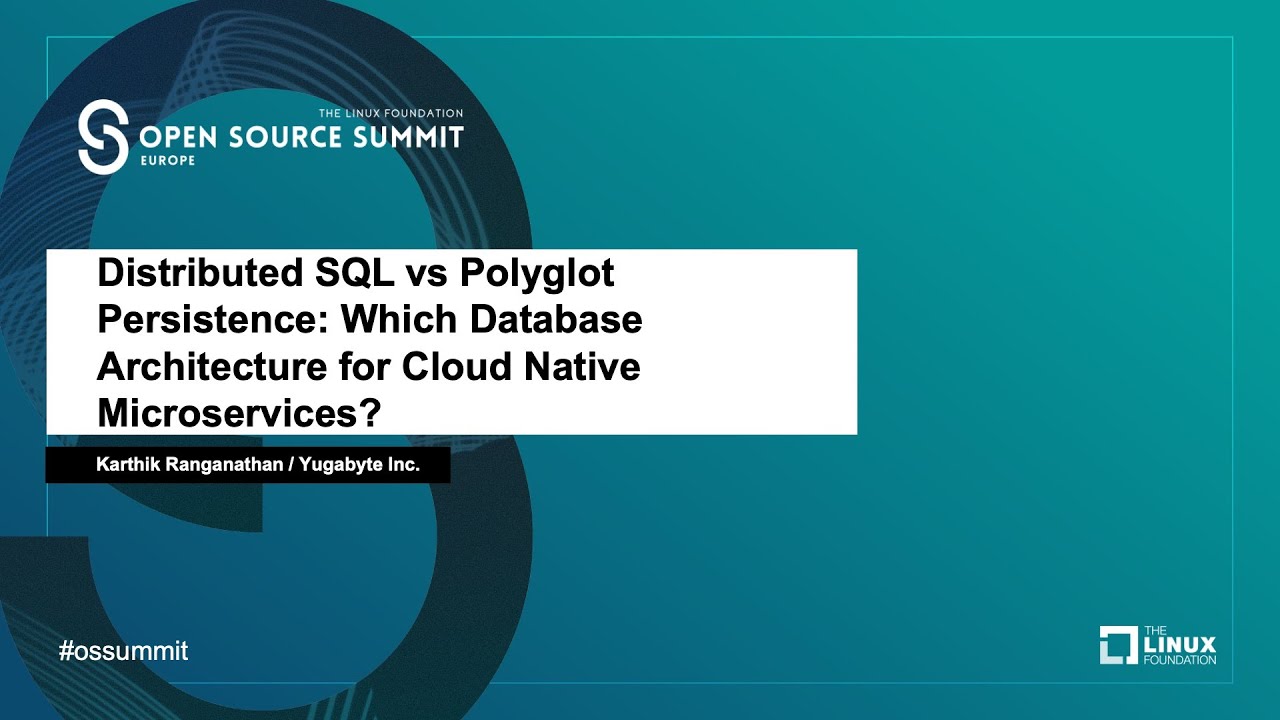Distributed SQL vs Polyglot Persistence: Which Database Architecture for Cloud Native Microservices?