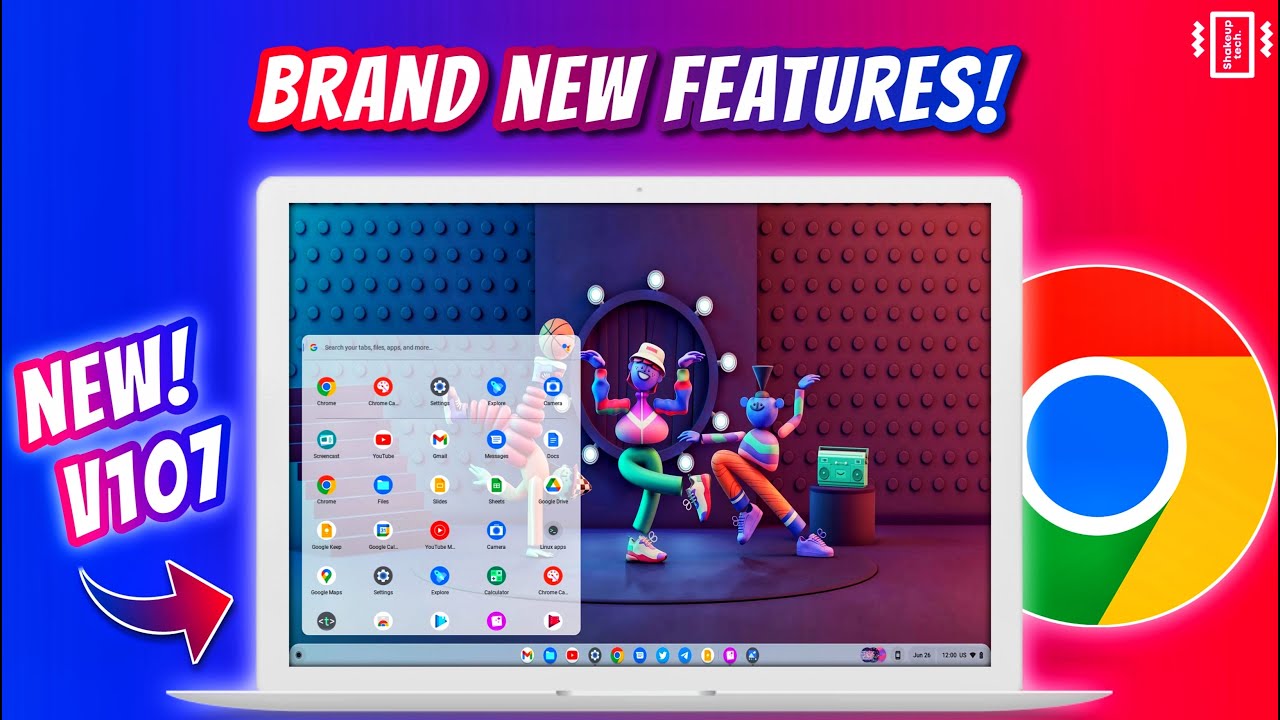 Chrome OS Flex NEW Update 107, Changes and Features !