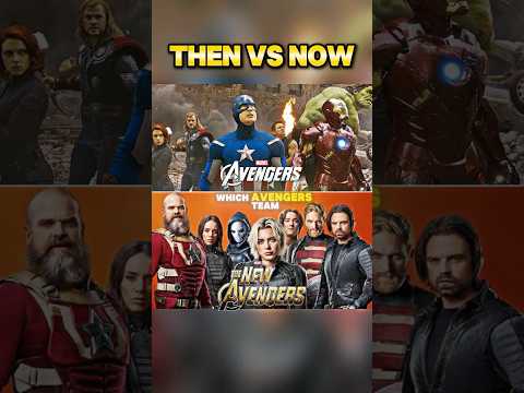 THE NEW AVENGERS THEN VS NOW 🥹 #marvel
