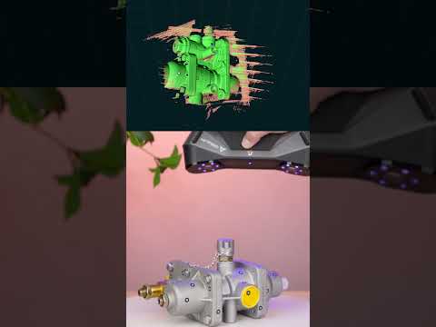 The Creality Raptor Captures the Intricate Structure of the Unloading Value Precisily#3dscan