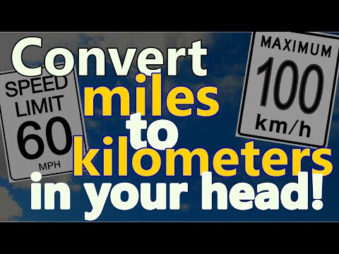 How to convert miles to kilometers in your head