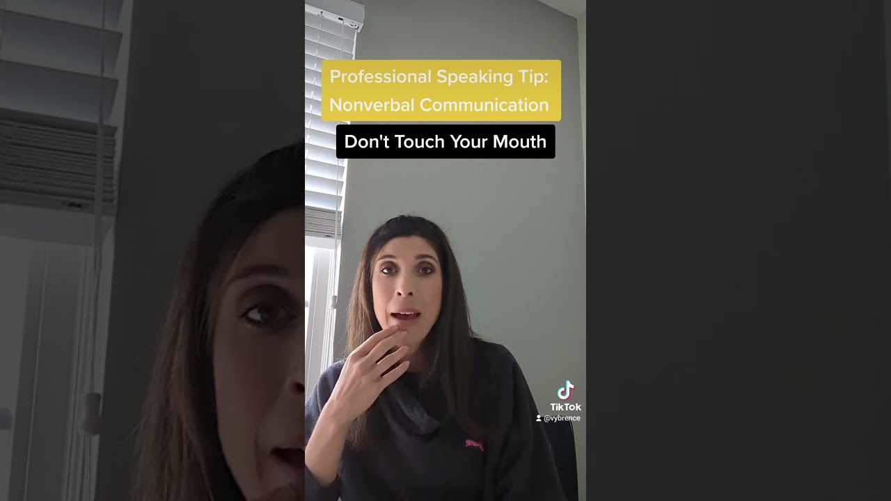 Body Language and Nonverbal Communication ➡️ Stop Touching Your Mouth 👄