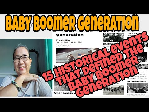 15 HISTORICAL EVENTS THAT DEFINED THE BABY BOOMER GENERATION | Rosemarie Domingo | #102#babyboomer