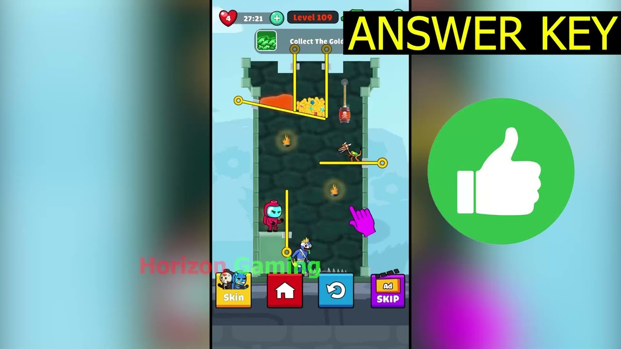 Rainbow Friends Pull The Pin LEVEL 109 Answer