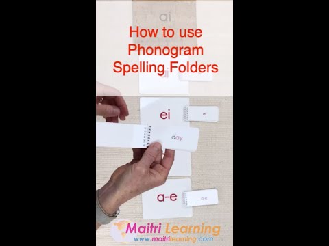 Ease into spelling accurately with the Phonogram Spelling Folders #montessori #spelling #phonics