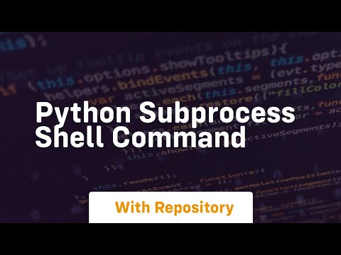 python subprocess shell command