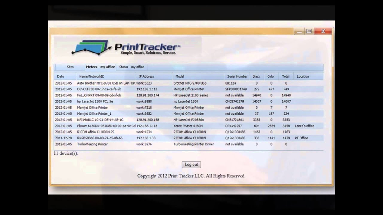 Print Tracker with SearchExpress