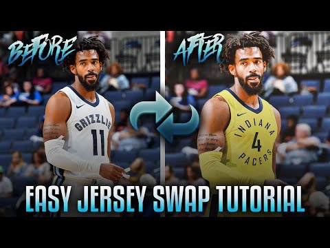 How To Make A Jersey Swap (Simple) (Basketball) by Jc3.Graphix