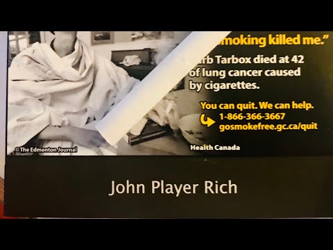 A John Players Rich revisit and review.. post plain Packaging laws Canada.
