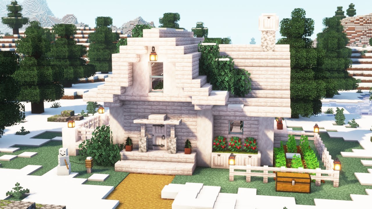 [Minecraft] How to Build a Pale Oak Starter House / Tutorial ...