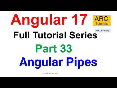 Angular 17 Tutorial #33 - Pipes in Angular | Angular 17 Tutorial For Beginners