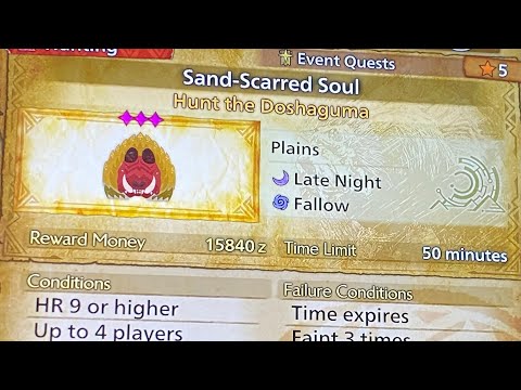 Monster Hunter Wilds. sand-scarred soul quest.