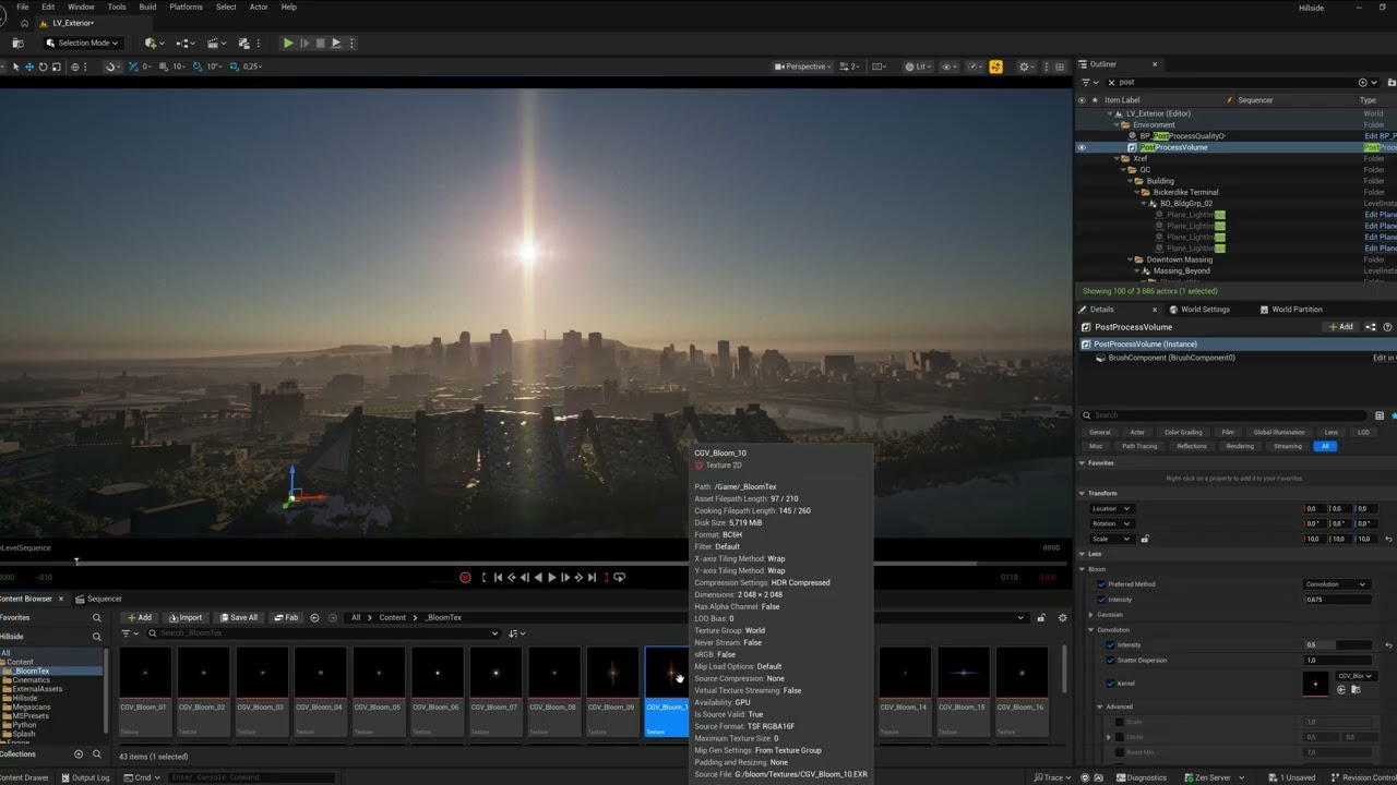 Unreal Engine TRICK - Advanced Convolution Kernel Bloom Tutorial