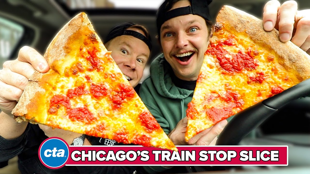 Eating Chomp Pizza Under The 18th Street Pink Line Train In Pilsen