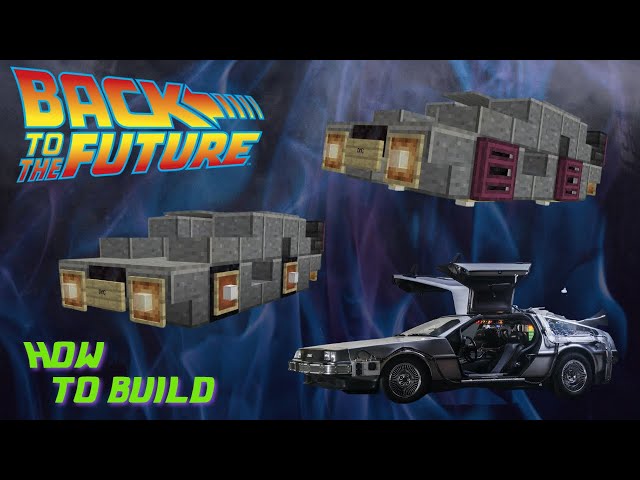 The DeLorean Time Machine from Back to the Future!! Minecraft Map