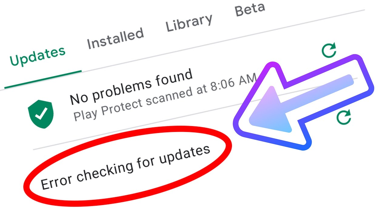 Error Checking For Updates | Google Play Store Problem Fixed